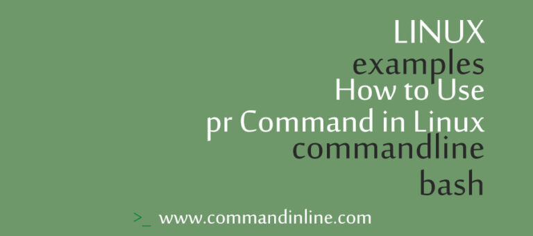 pr Cheat Sheet | pr Command Line Guide